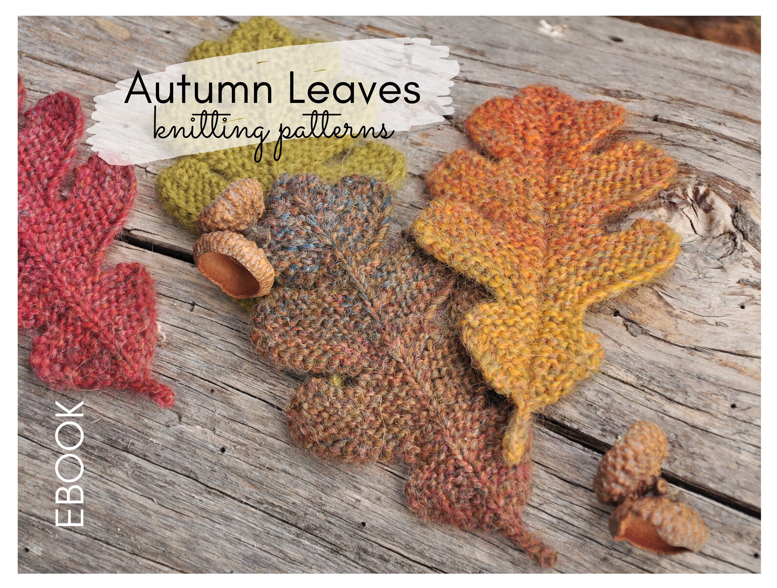 Knitting Pattern for Autumn Decoration Knitted Leaves Garland Ebook - Etsy