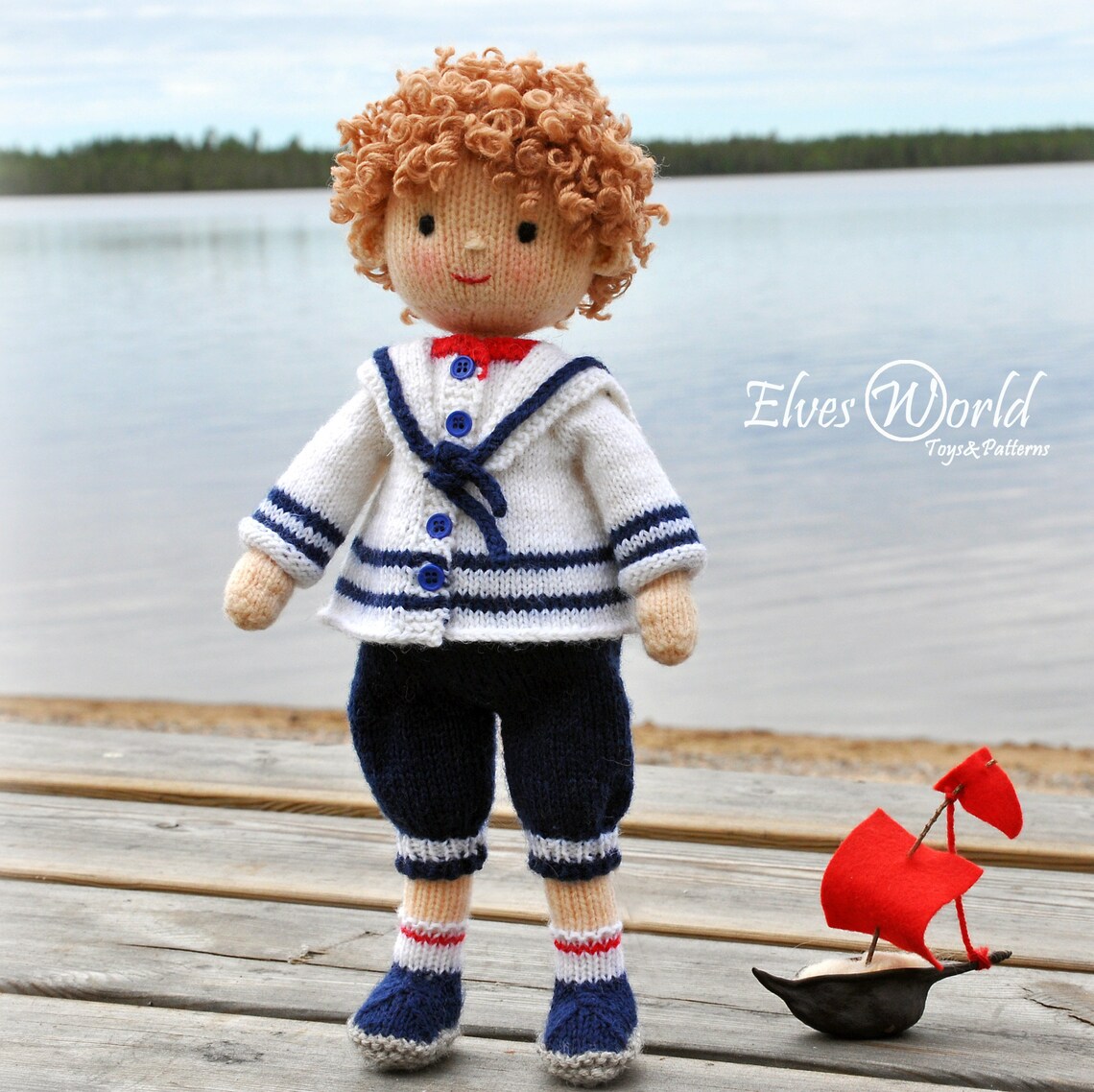 Knit Doll Pattern Pattern Toy Knitted Doll Boy Pattern Pdf Toy Pattern ...