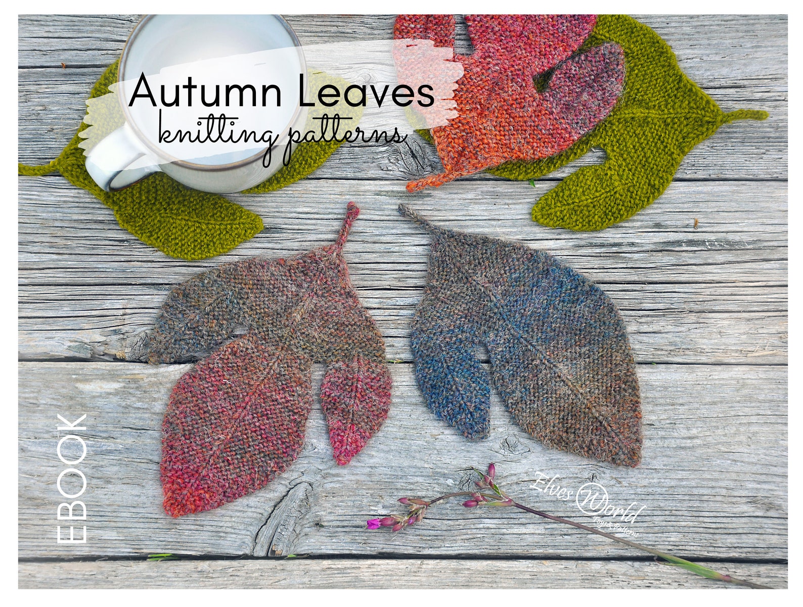 Knitting Pattern for Autumn Decoration Knitted Leaves Garland Ebook - Etsy