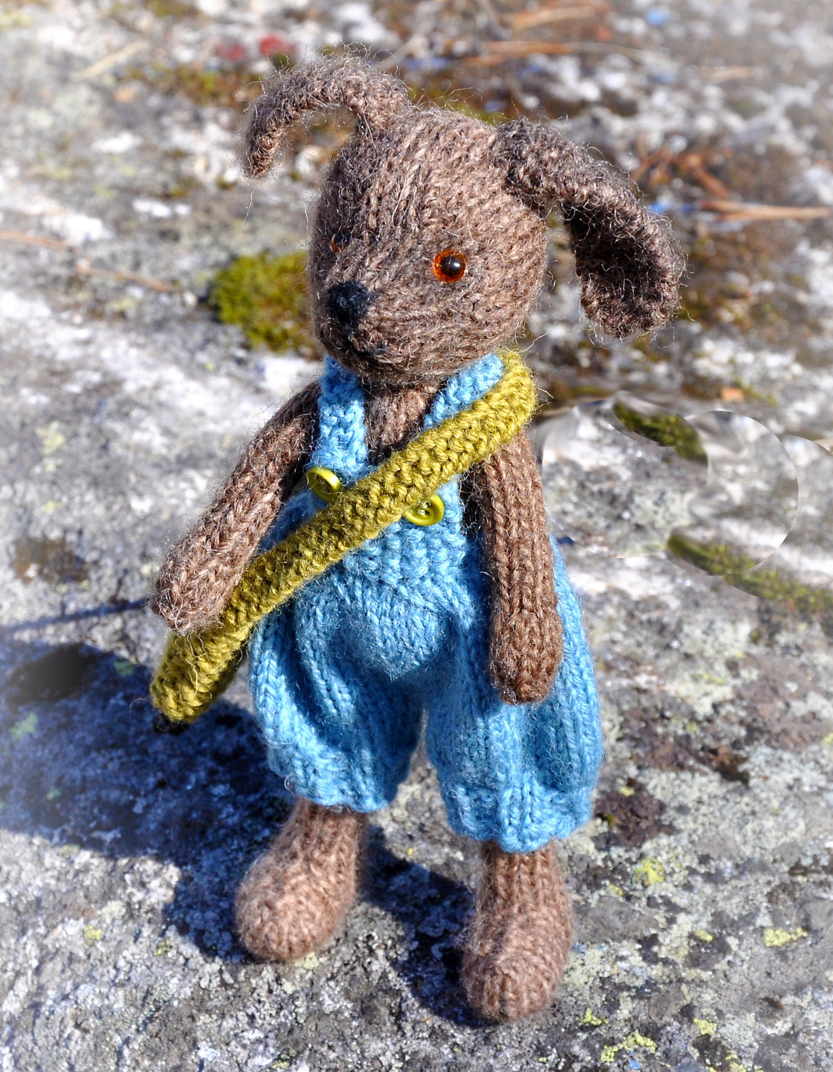 Puppy Knitting Pattern PDF Knitted Animal Toy. Amigurumi Dog. - Etsy