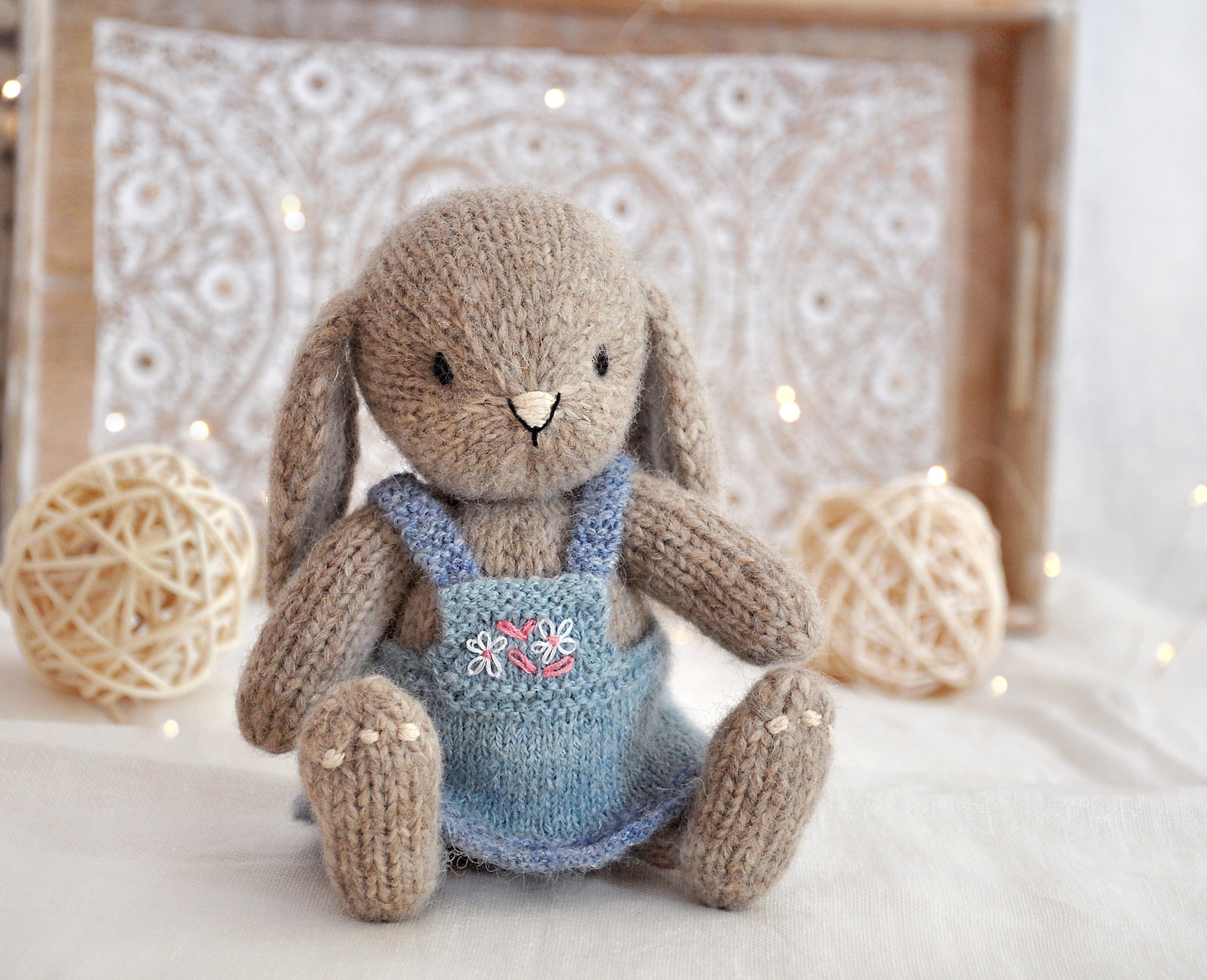 Bunny Knitting Pattern, Knitted Animal Toy, Amigurumi Bunny - Etsy