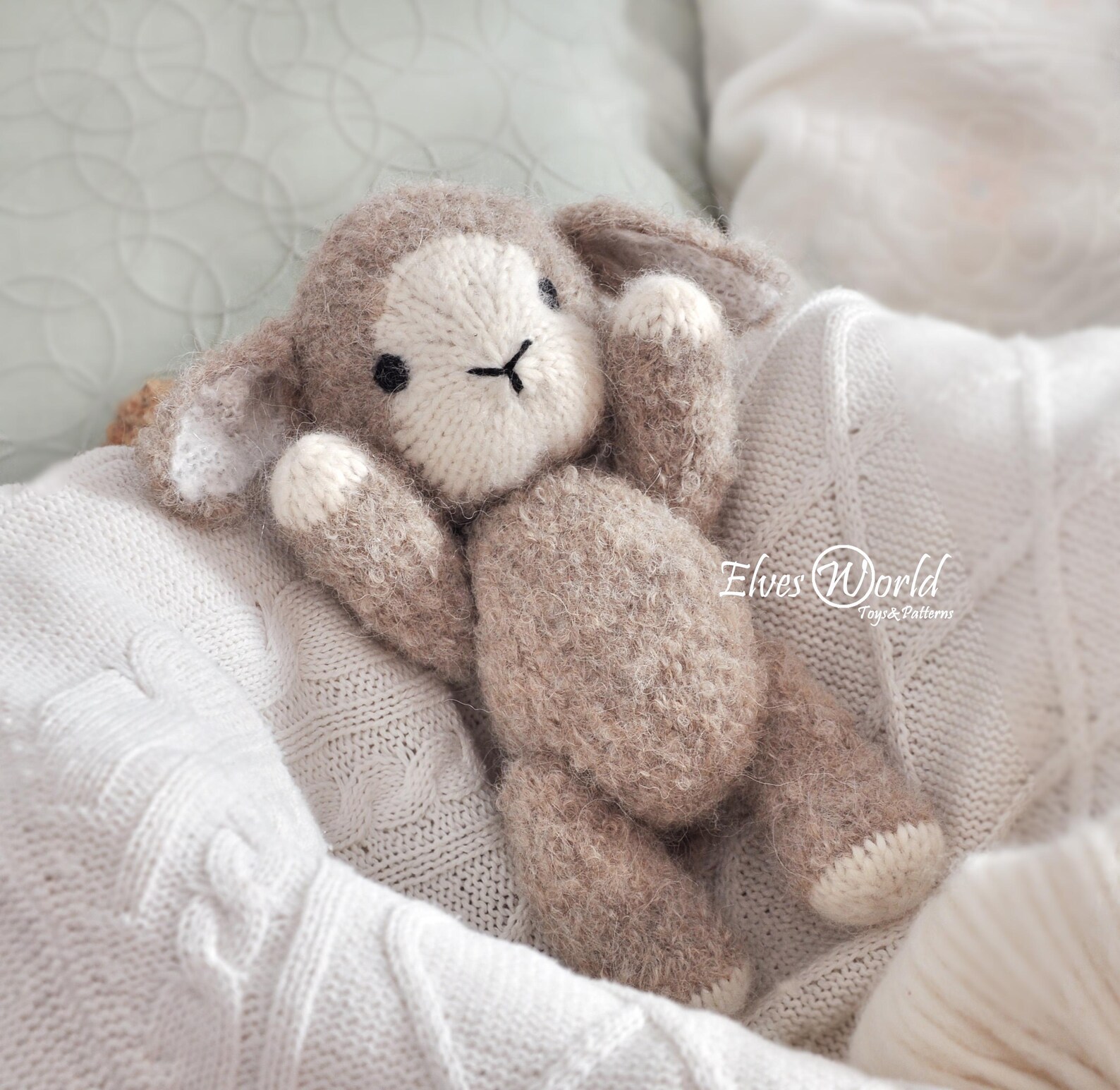 Knitting Pattern for Baby Lamb and Easter Toy Outfit: Striped Jacket ...