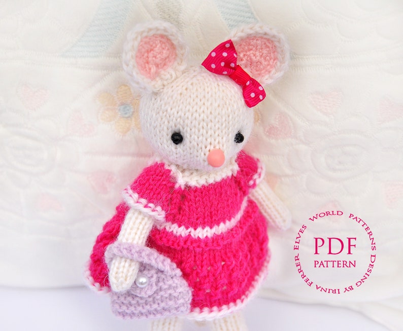 Knitting Patterns Toy Mice Family Knitted Animal Pattern Knit Toy ...