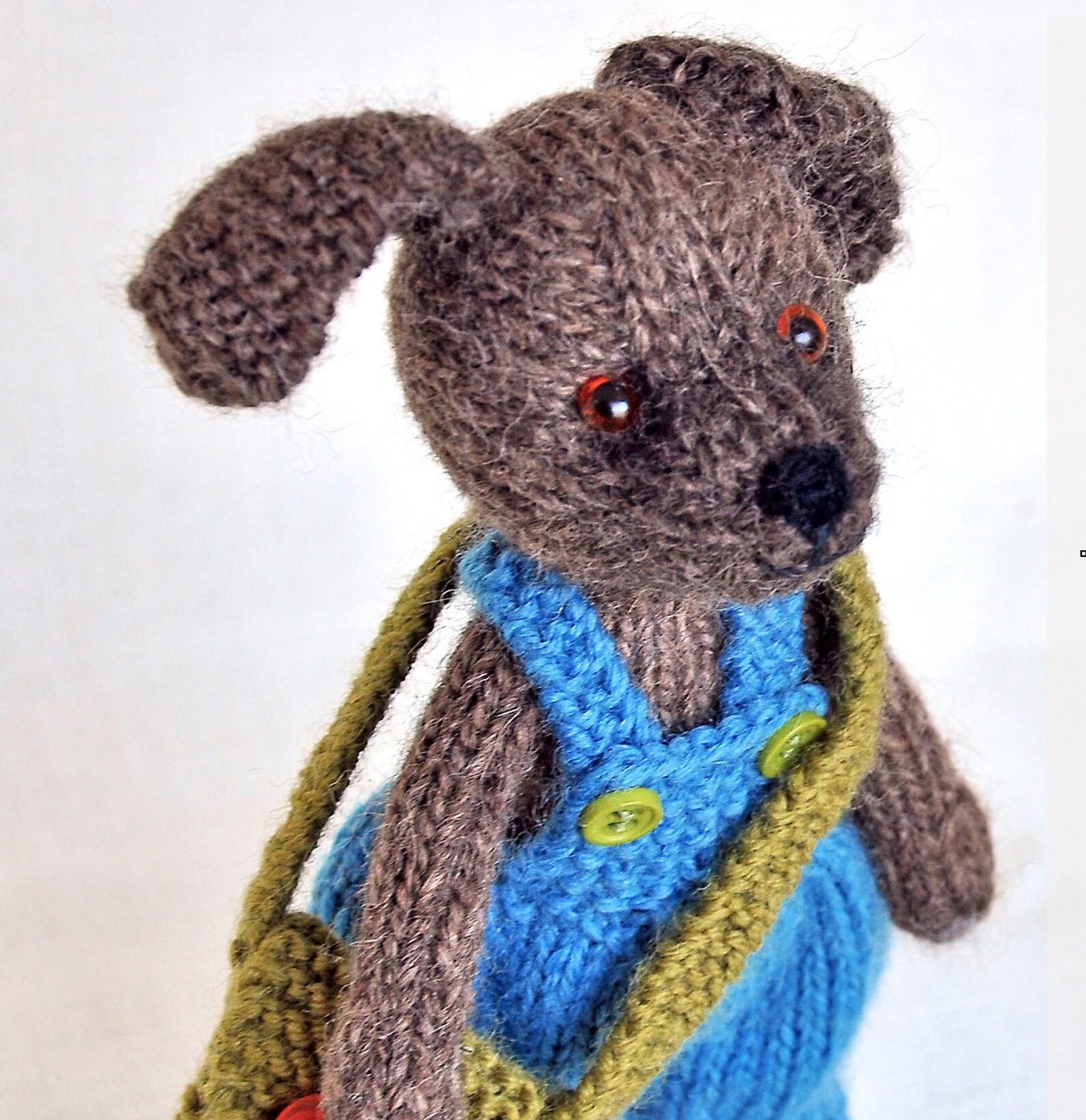 Puppy Knitting Pattern PDF, Knitted Animal Toy. Amigurumi Dog. - Etsy