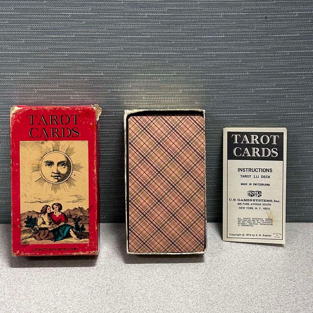 1970 Vintage 78 Tarot Cards SR Kaplan Switzerland 1JJ Deck US Games ...