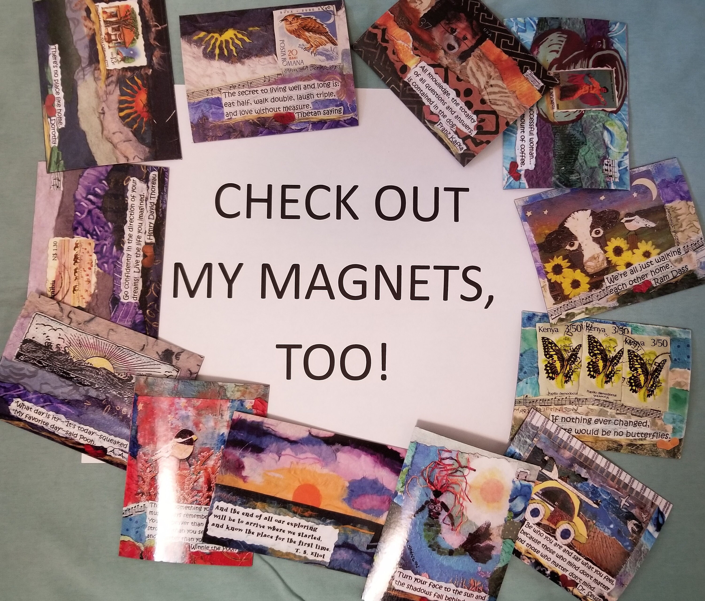 Albert Einstein Miracles Quote Greeting Card, Handmade Collage Art - Etsy