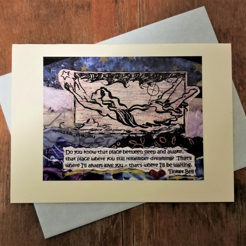 Peter Pan Greeting Card - Etsy