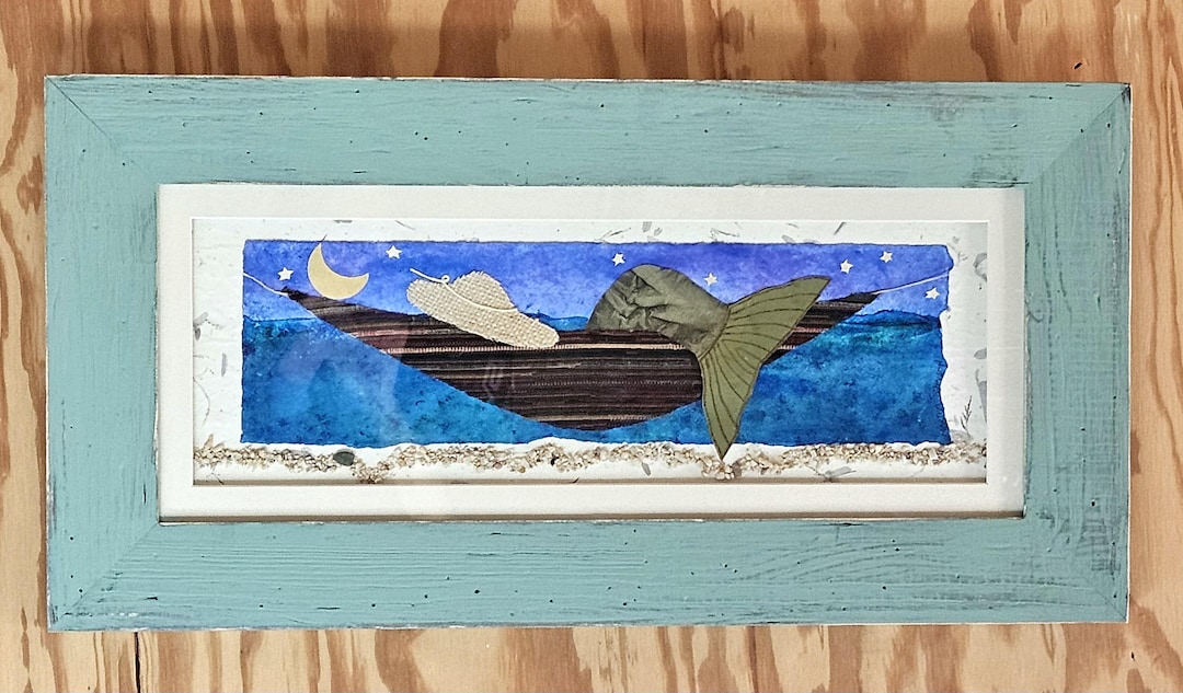 Hold My Calls/original Mermaid Collage Artwork. Ocean/beach House ...