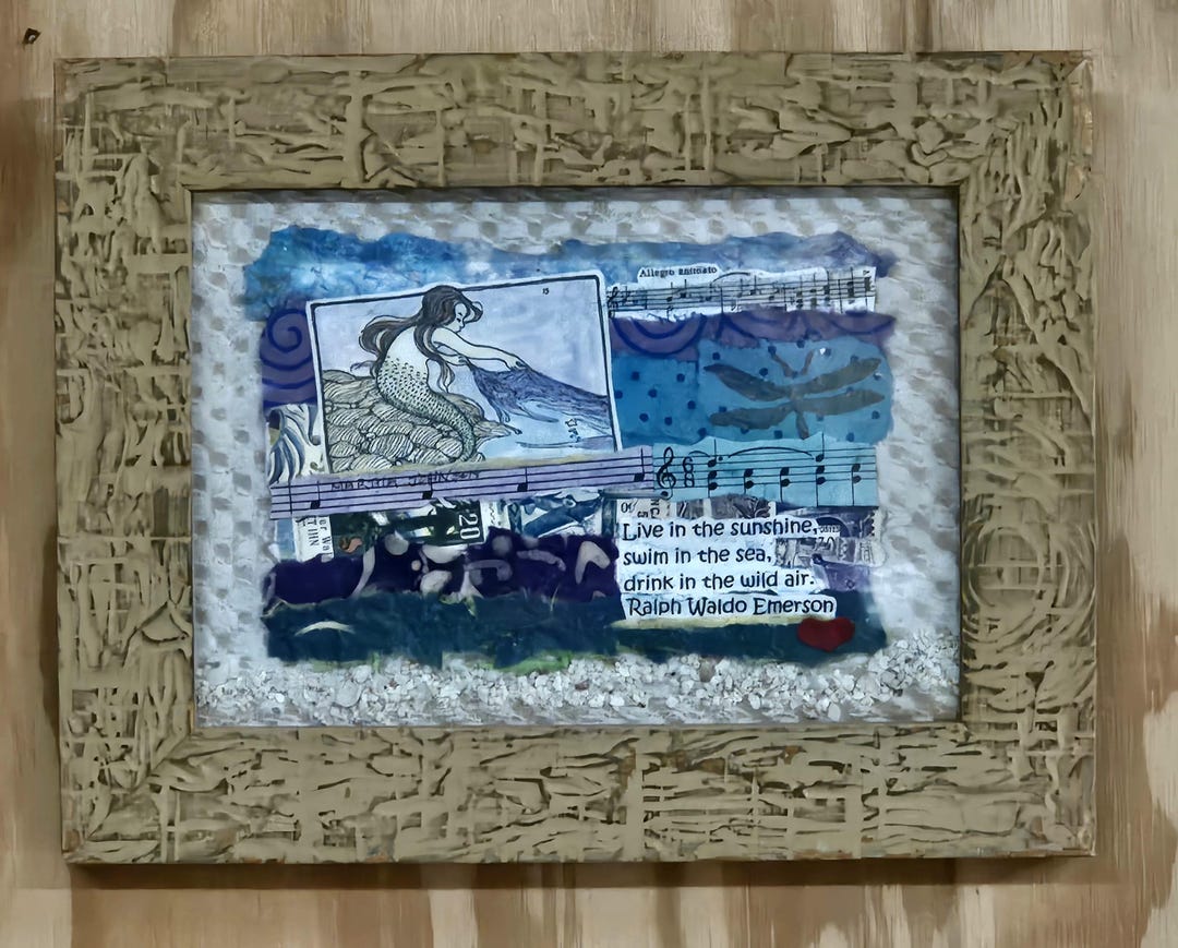 Mermaid Collage. Ralph Waldo Emerson Quote. Inspirational Motivational ...