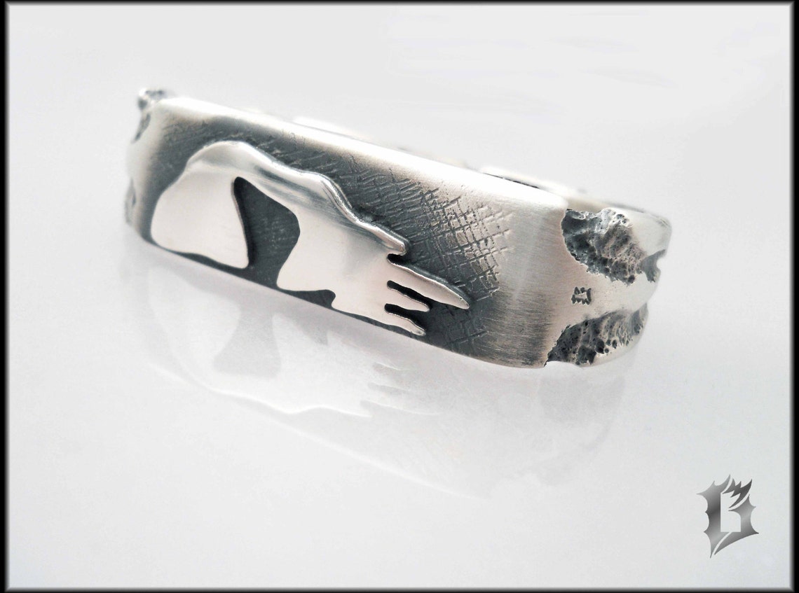 Skull Two Fingers Ring, Oxidized 925 Sterling Silver Double Ring | #600 ...