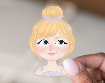 Blonde Girl Sticker - Etsy