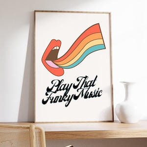 Play That Funky Music | Music Wall Art | Song Lyrics | Trendy Poster ...