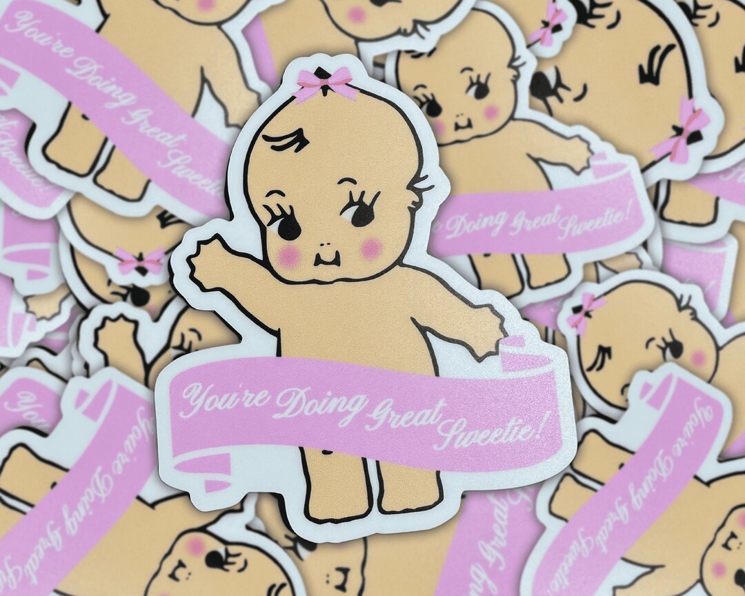 Kewpie Sticker Kewpie Doll Sonny Angel BFF Gift Youre Doing Amazing ...