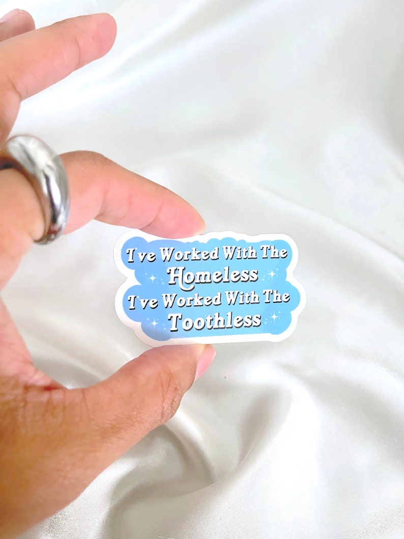 Homeless Not Toothless Bravo Gift Funny Sticker RHOBH - Etsy