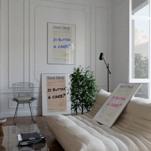 Guest Check Print Bar Cart Print Trendy Quote Wall Art Cocktail ...