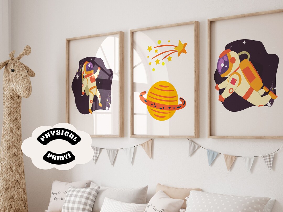 Nursery Decor Boy Space Nursery Wall Art Space Space Nursery Decor ...
