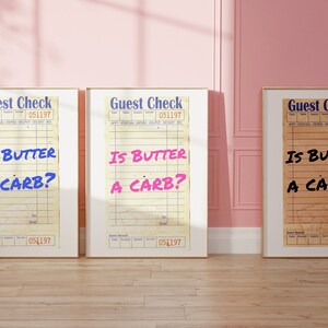 Guest Check Print Bar Cart Print Trendy Quote Wall Art Cocktail ...
