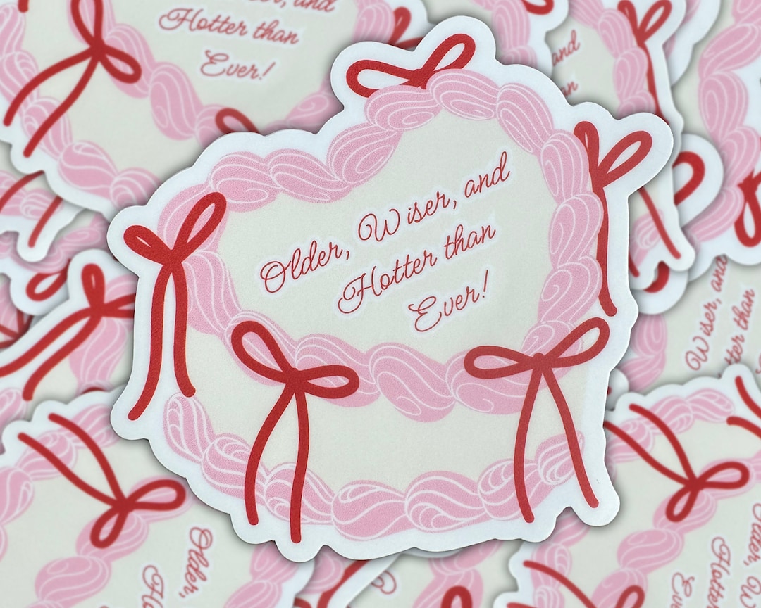 Birthday Sticker Cake Sticker Coquette Sticker Soft Girl Era Laptop ...