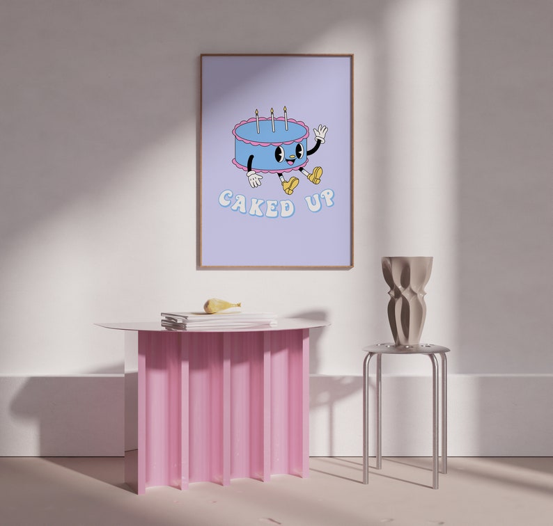 Retro Cartoon Print Funny Retro Print Retro Trendy Prints - Etsy