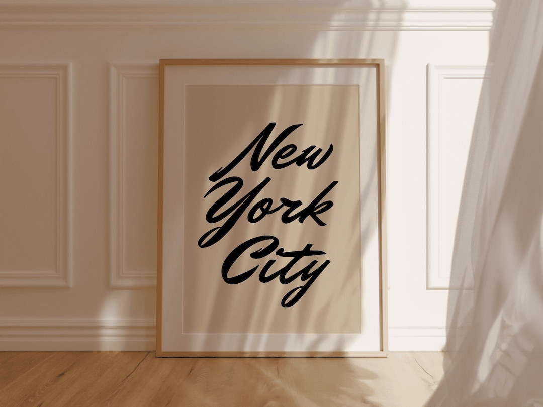 New York City Poster NY Art Print Trendy New York Wall Art NYC Print ...