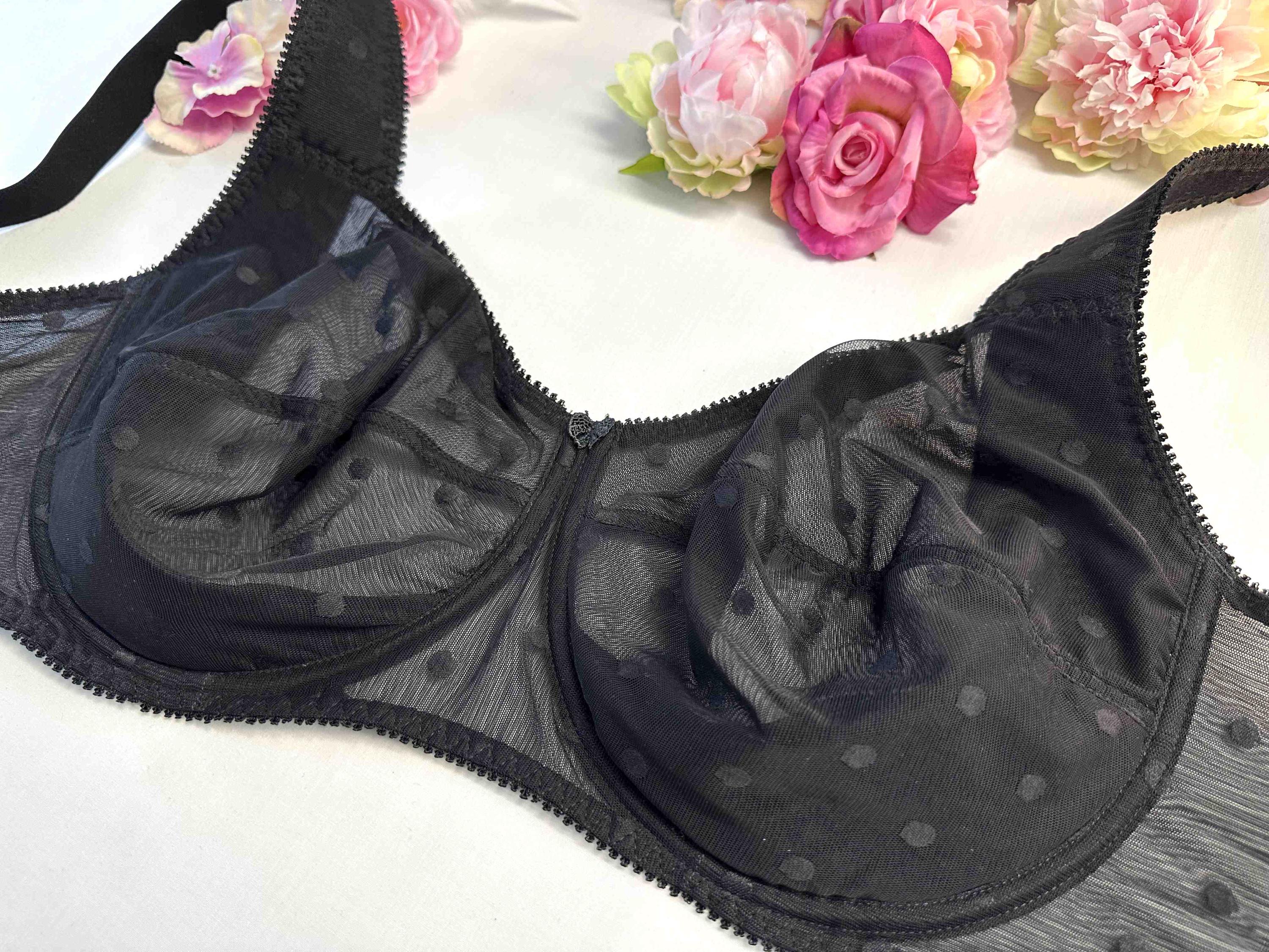 Plus Size Transparent Underwire Bra Polka Dot Women's Bra - Etsy