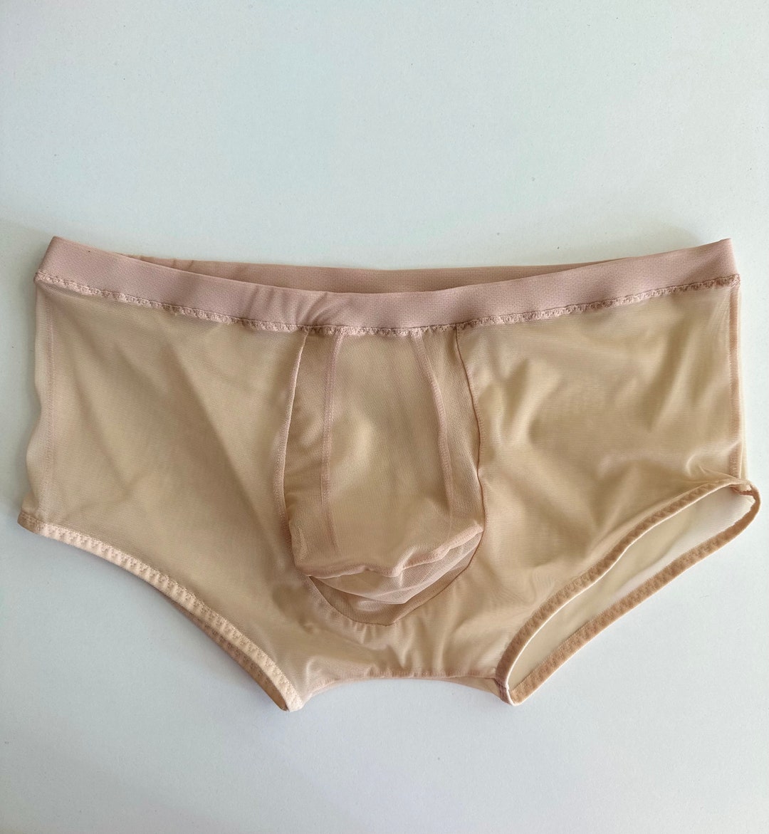 Men's Sheer Underwear With Pouch. Thin and Soft. See - Etsy