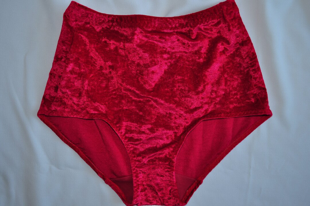 Red Velvet Briefs on High Waist, Many Colors. - Etsy