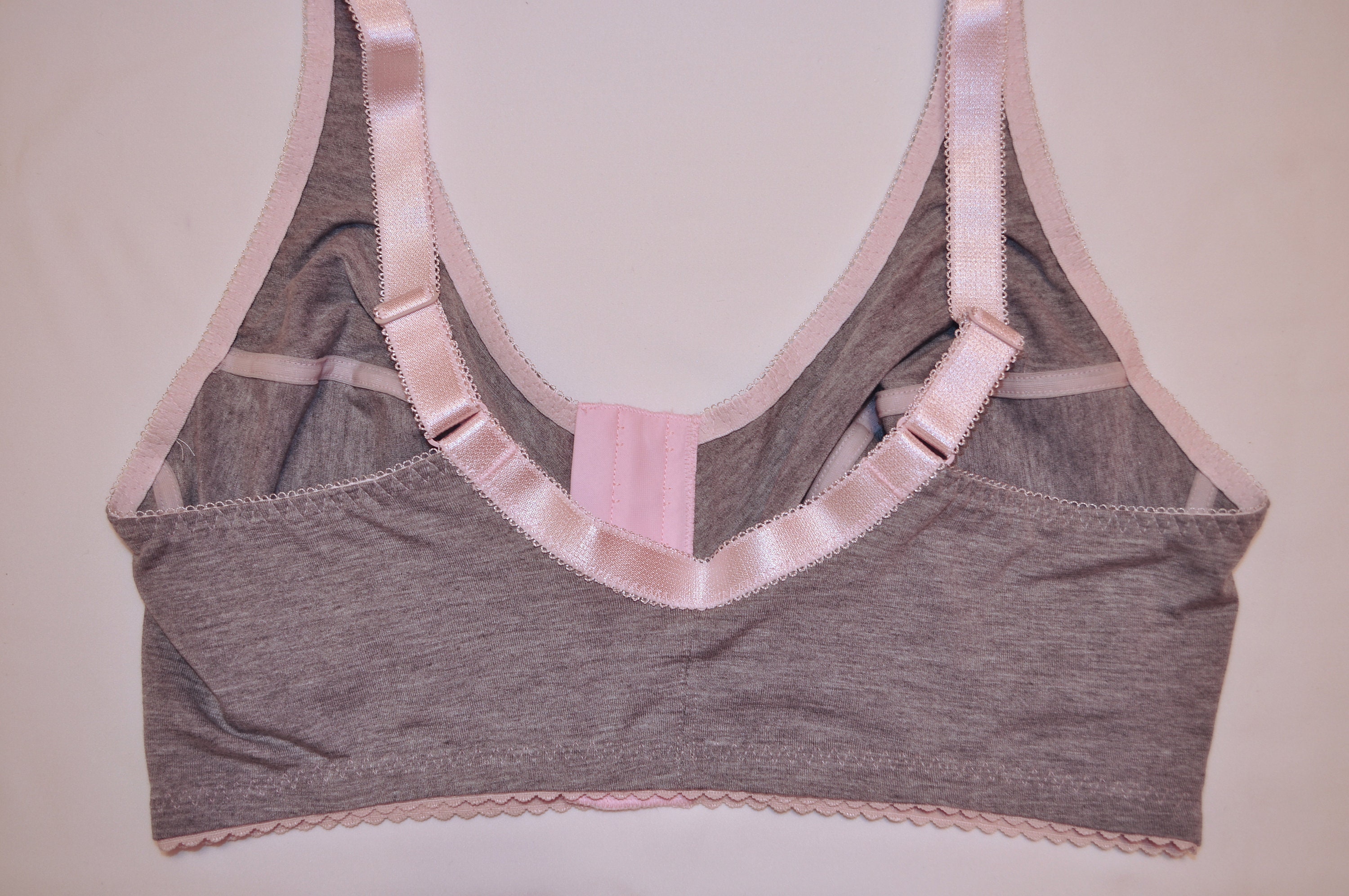 Cotton Bralette Grey Bralette Soft Cotton Bralette Soft Cup - Etsy