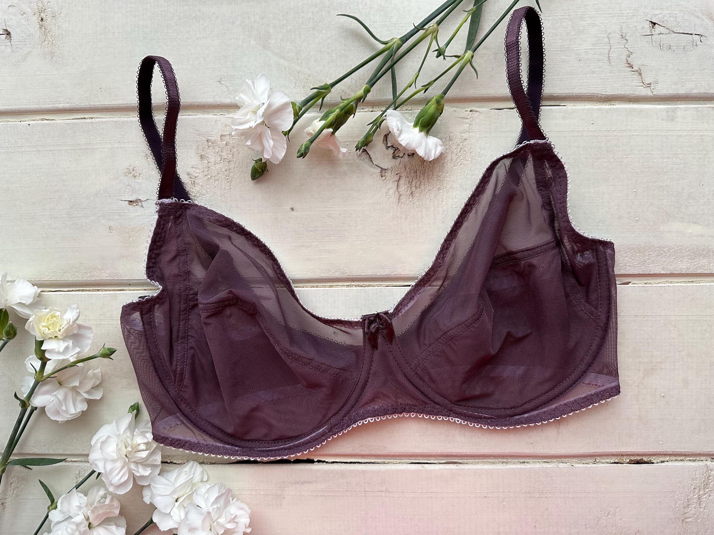 Sheer Red Bra Various Color Mesh Bra - Etsy