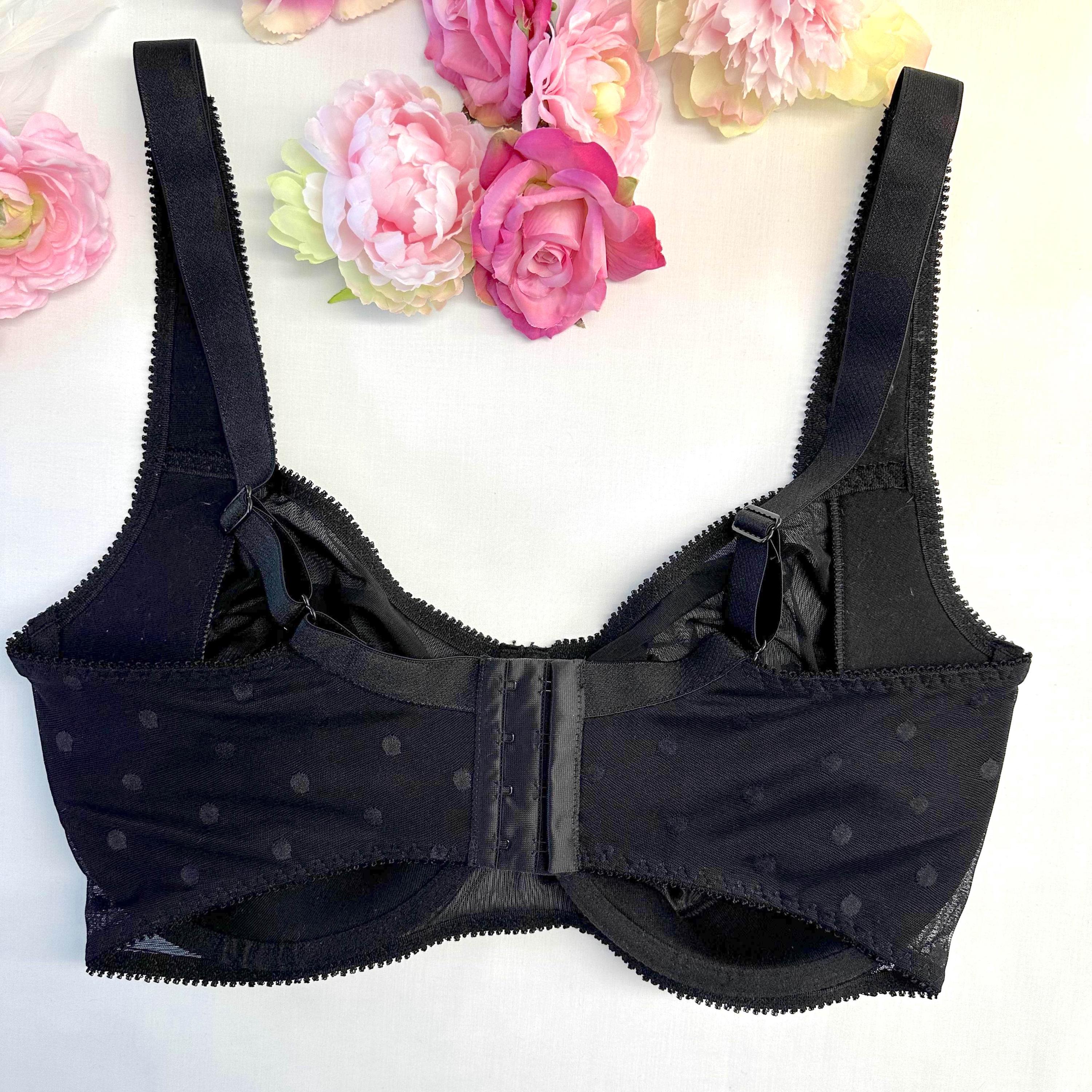 Plus Size Transparent Underwire Bra Polka Dot Women's Bra - Etsy