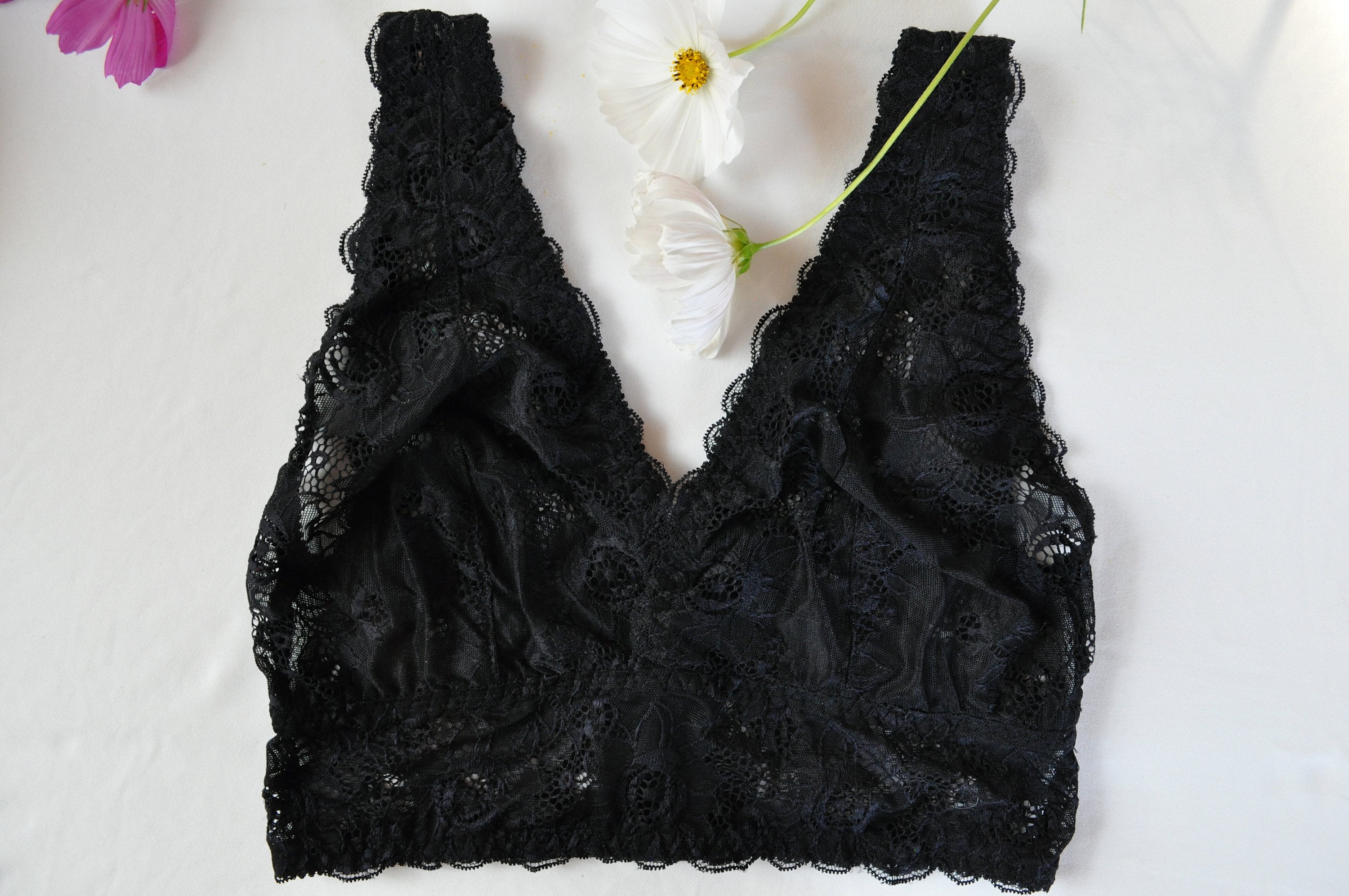 Black Lace Bralette Soft Bra Sexy Bralette Woman's Bra - Etsy