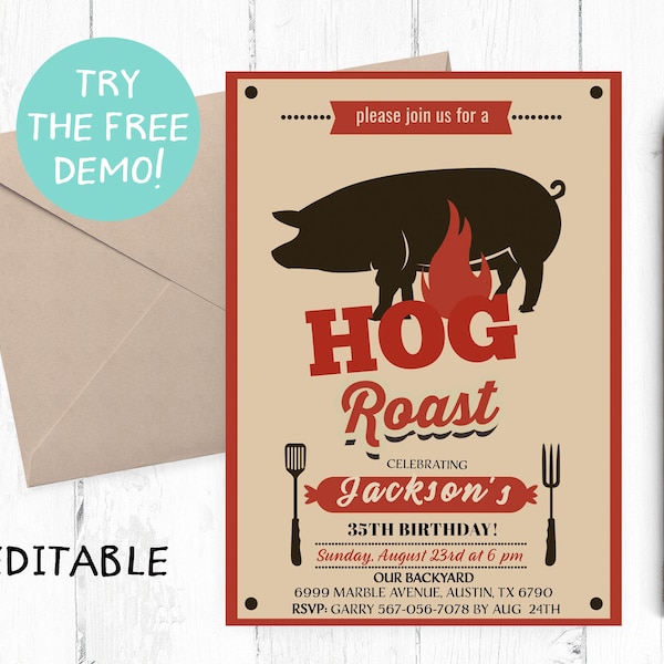 Hog Roast - Etsy
