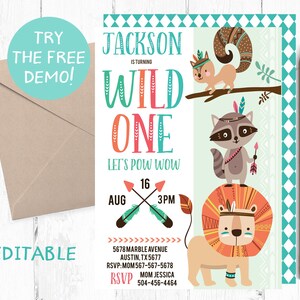 Wild One Invitations, Wild One Invitation, Wild One Birthday, Wild One ...