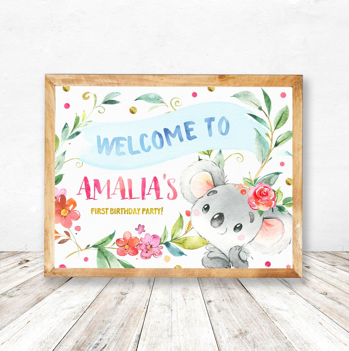 Koala Birthday Party Printables Koala Birthday Party | Etsy Israel