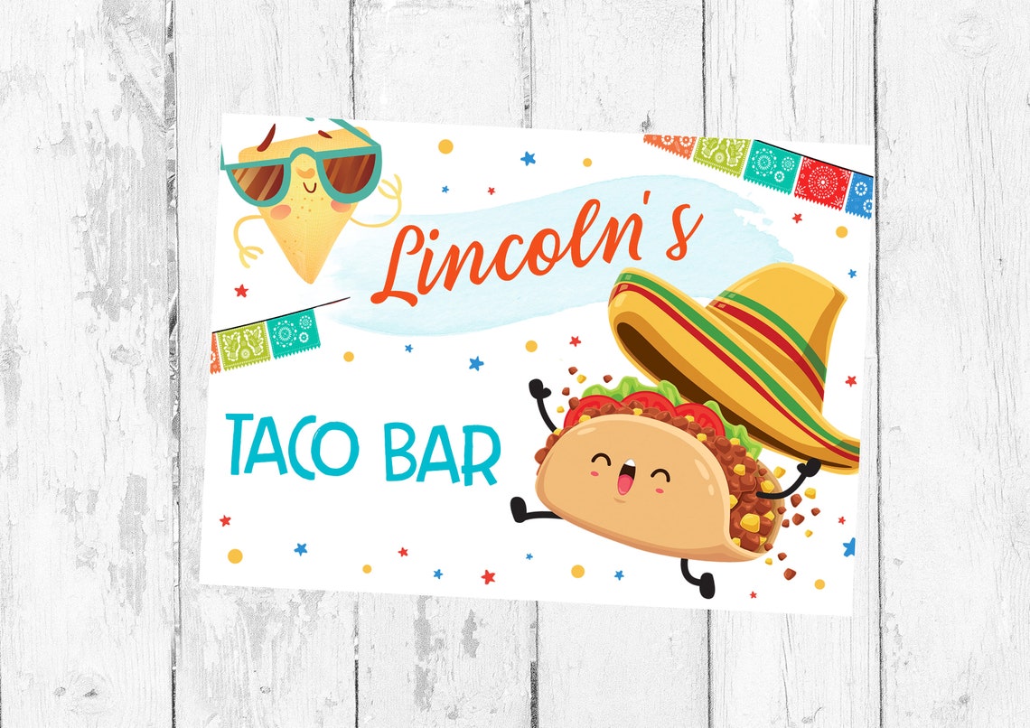Editable Fiesta Taco Sign Fiesta Taco Decorations Fiesta | Etsy