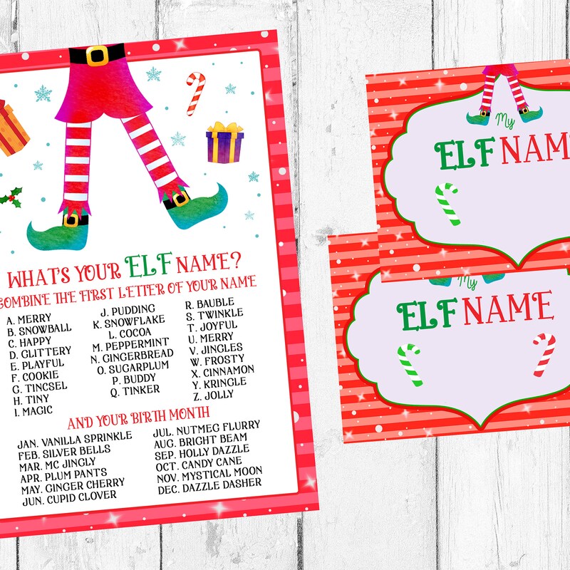 Whats Your Elf Name - Etsy