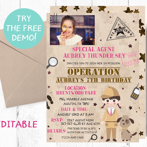 Secret Agent Party - Etsy