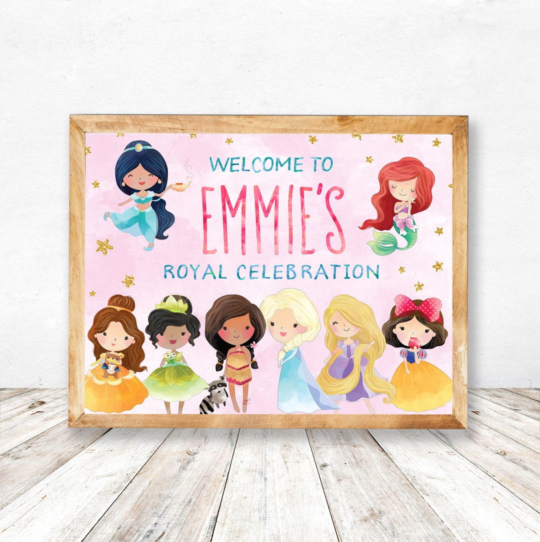 Princess Birthday Party Decorations, Royal Birthday Party Printable ...