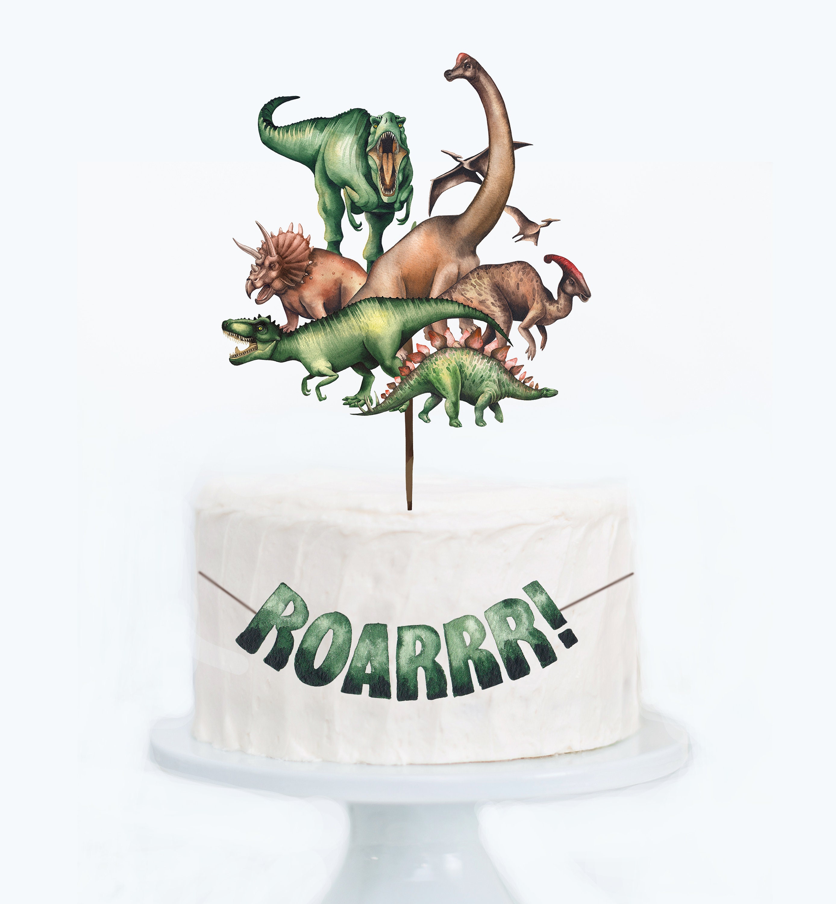 Dinosaur Cake Topper Dinosaur Cake Decoration Dinosaur Cake - Etsy