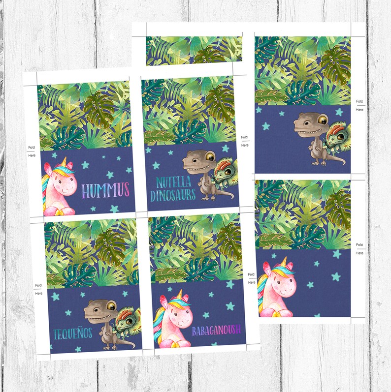 Unicorns and Dinosaurs Birthday Decorations Unicorn Dinosaurs - Etsy