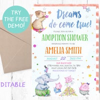 EDITABLE Foster Shower Invitation, Foster Parent Baby Shower, Baby ...