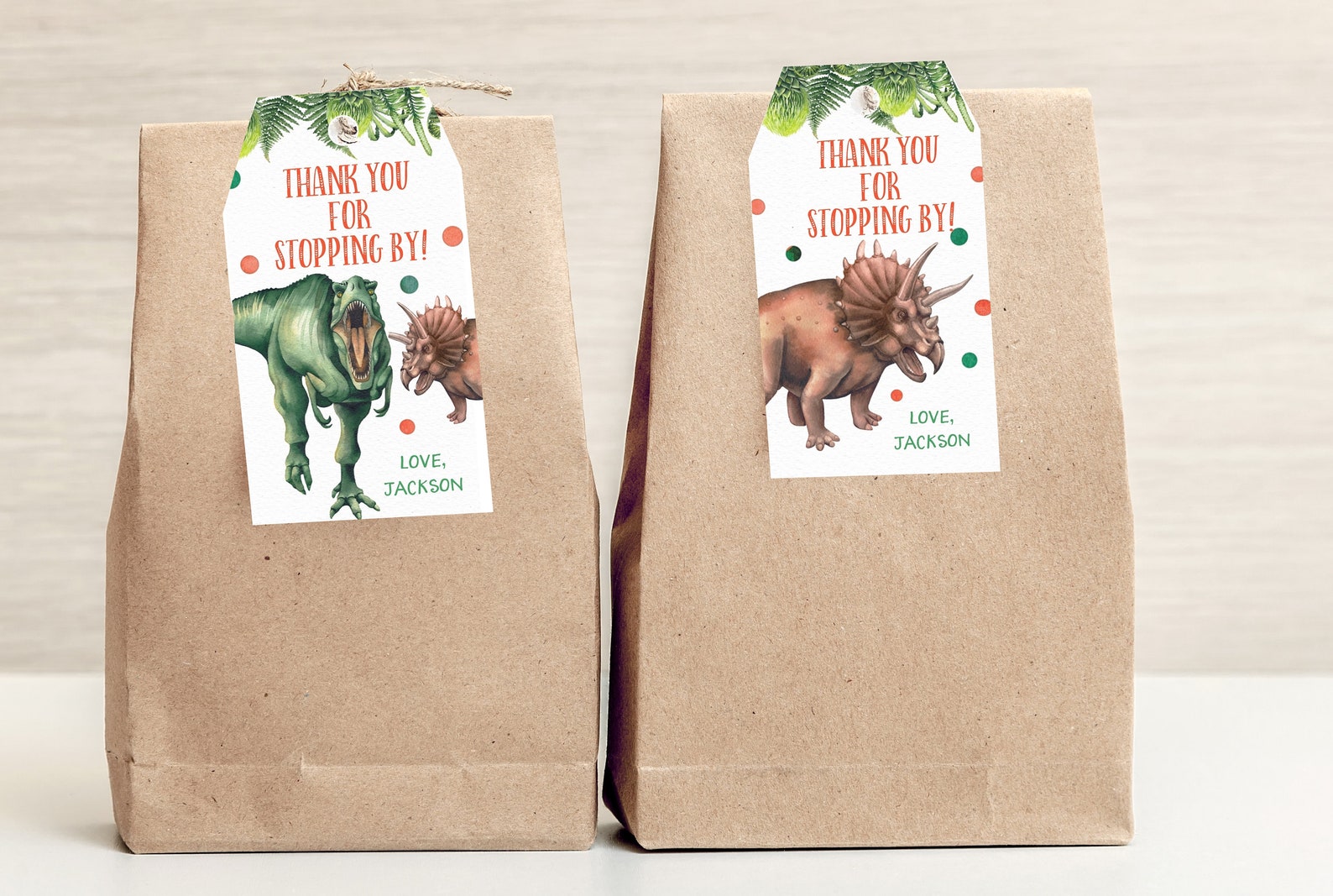 Dinosaur Party Favors Dinosaur Gift Tag Dinosaur Tags | Etsy