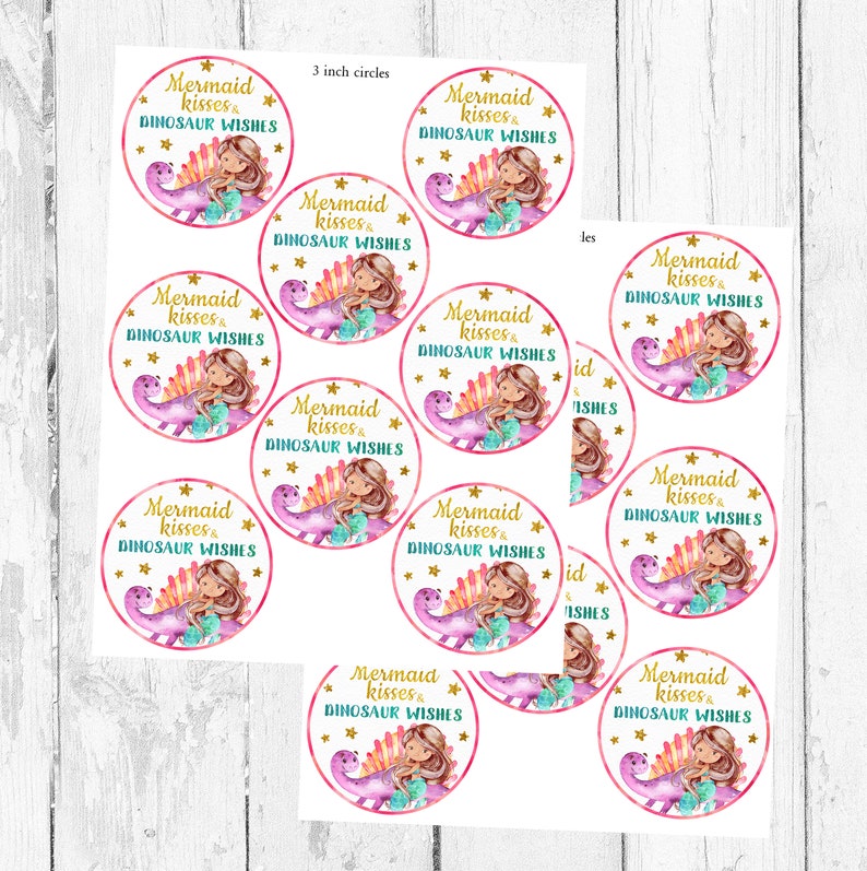 Mermaid and Dinosaur Birthday Party Decorations, Mermaid Dinosaur ...