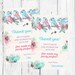 Editable Birds Thank You Card, Bird Favor Tags, Bird Favor Labels ...