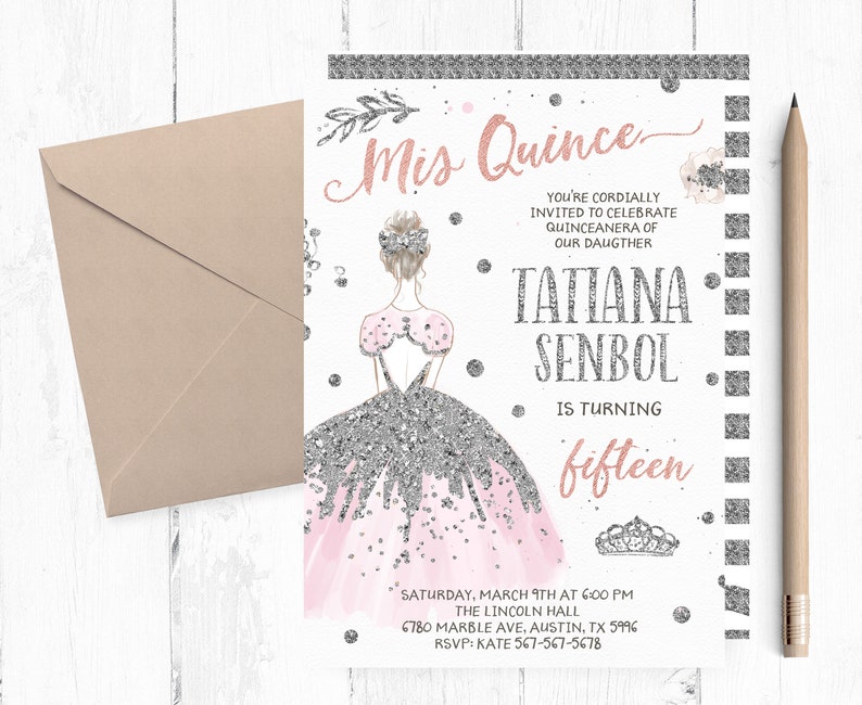 Quince Invitation Quinceanera Invitations Quinceanera | Etsy