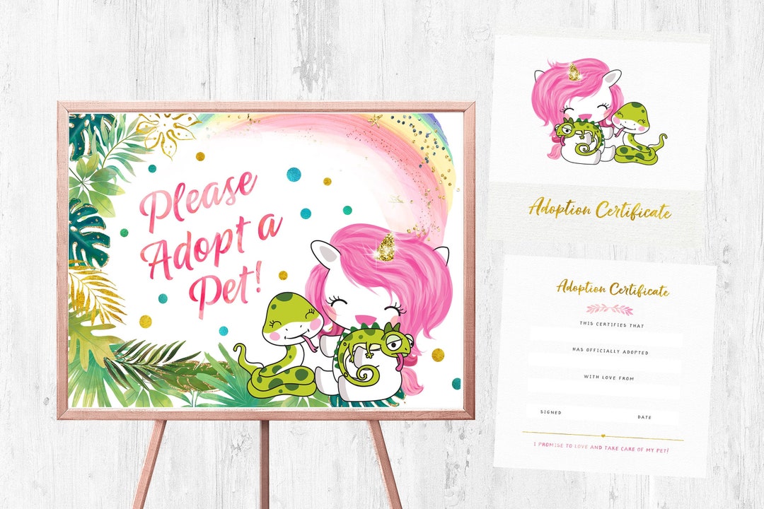 Reptile Adoption Certificate, Lizard Adoption Certificate, Snake ...