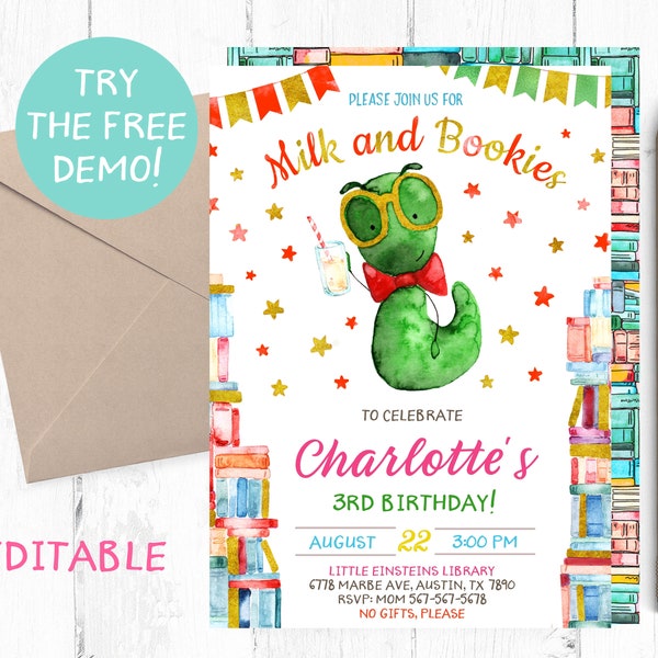 Bookworm Party - Etsy