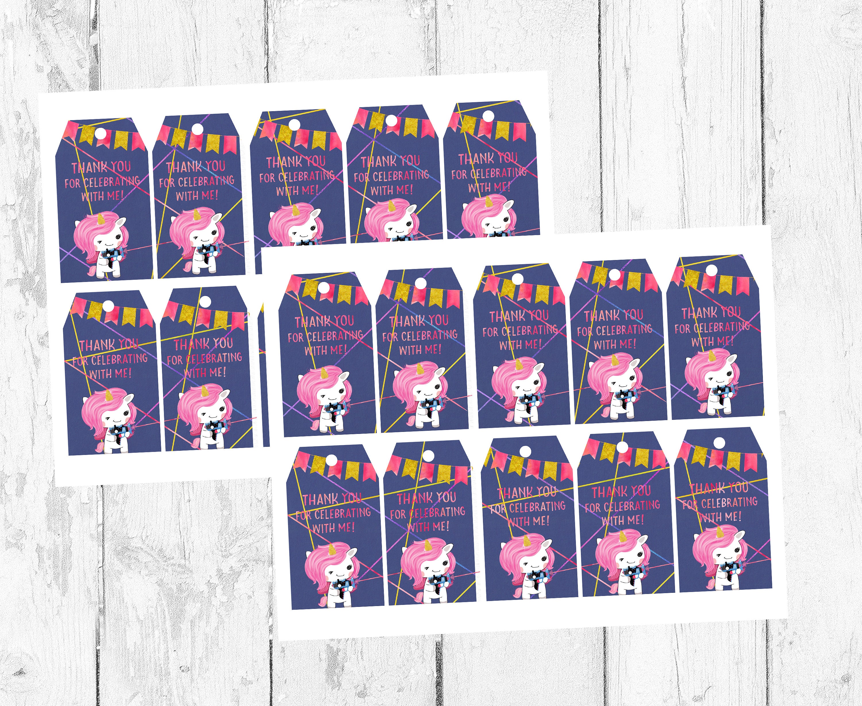 Mini Pack Laser Tag Printables Laser Tag Birthday | Etsy