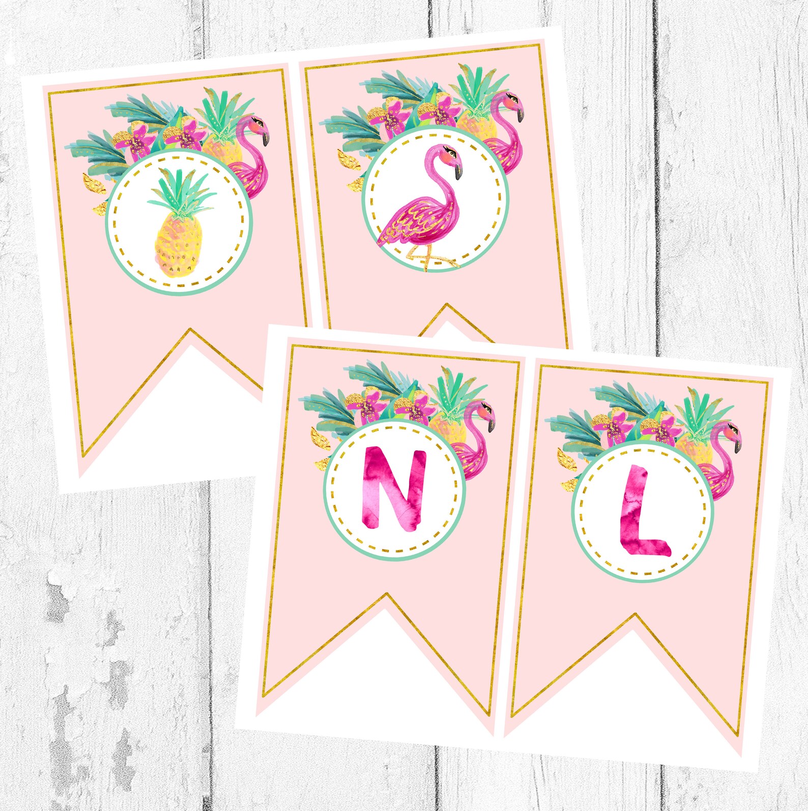Luau Party Printables Luau Birthday Party Printables | Etsy