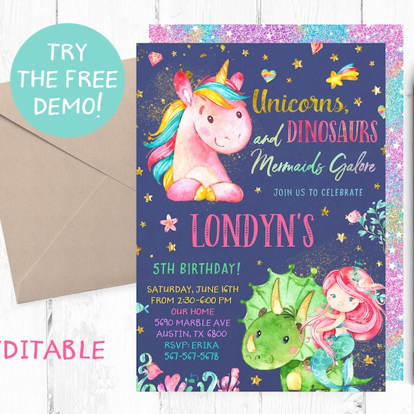 Unicorn Mermaid - Etsy